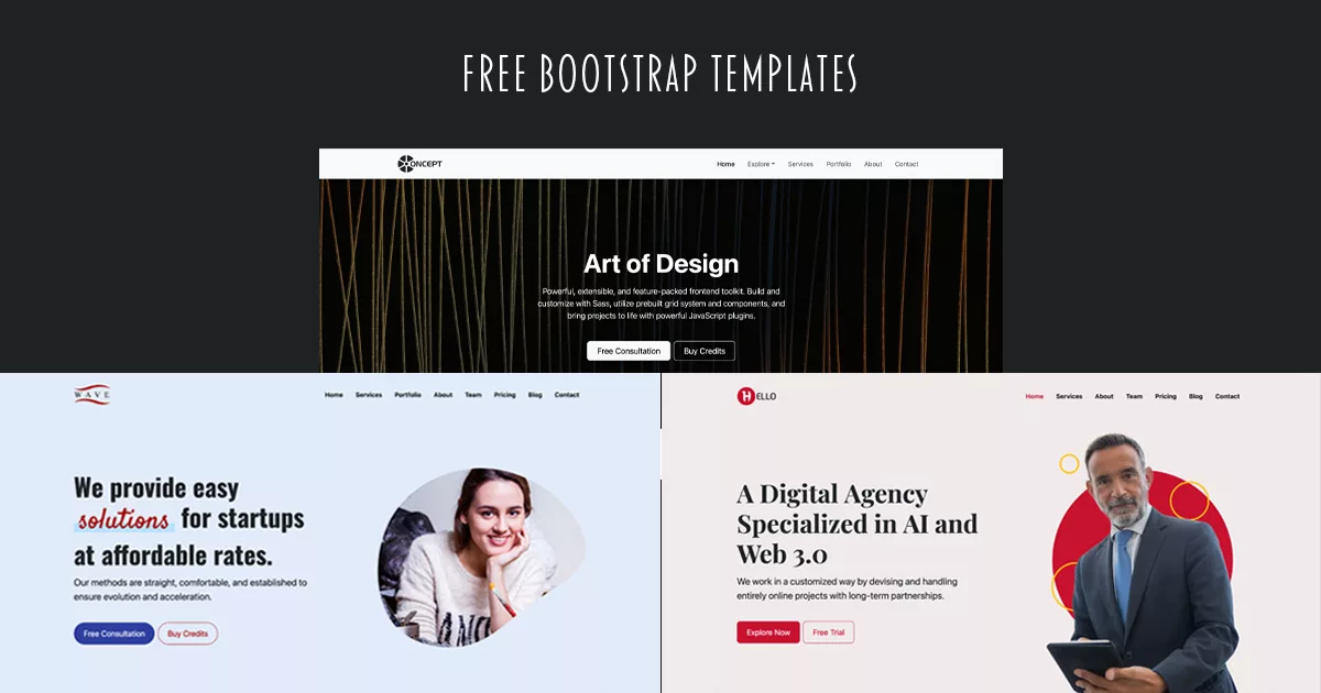 15 Best Free Bootstrap Footer Templates 2025 BootstrapBrain