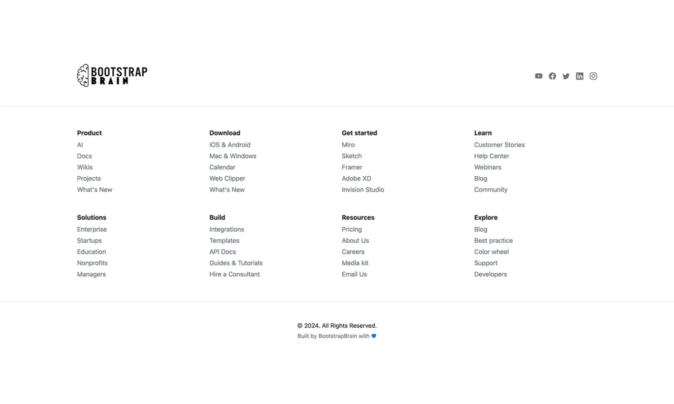 15 Best Free Bootstrap Footer Templates 2025 BootstrapBrain